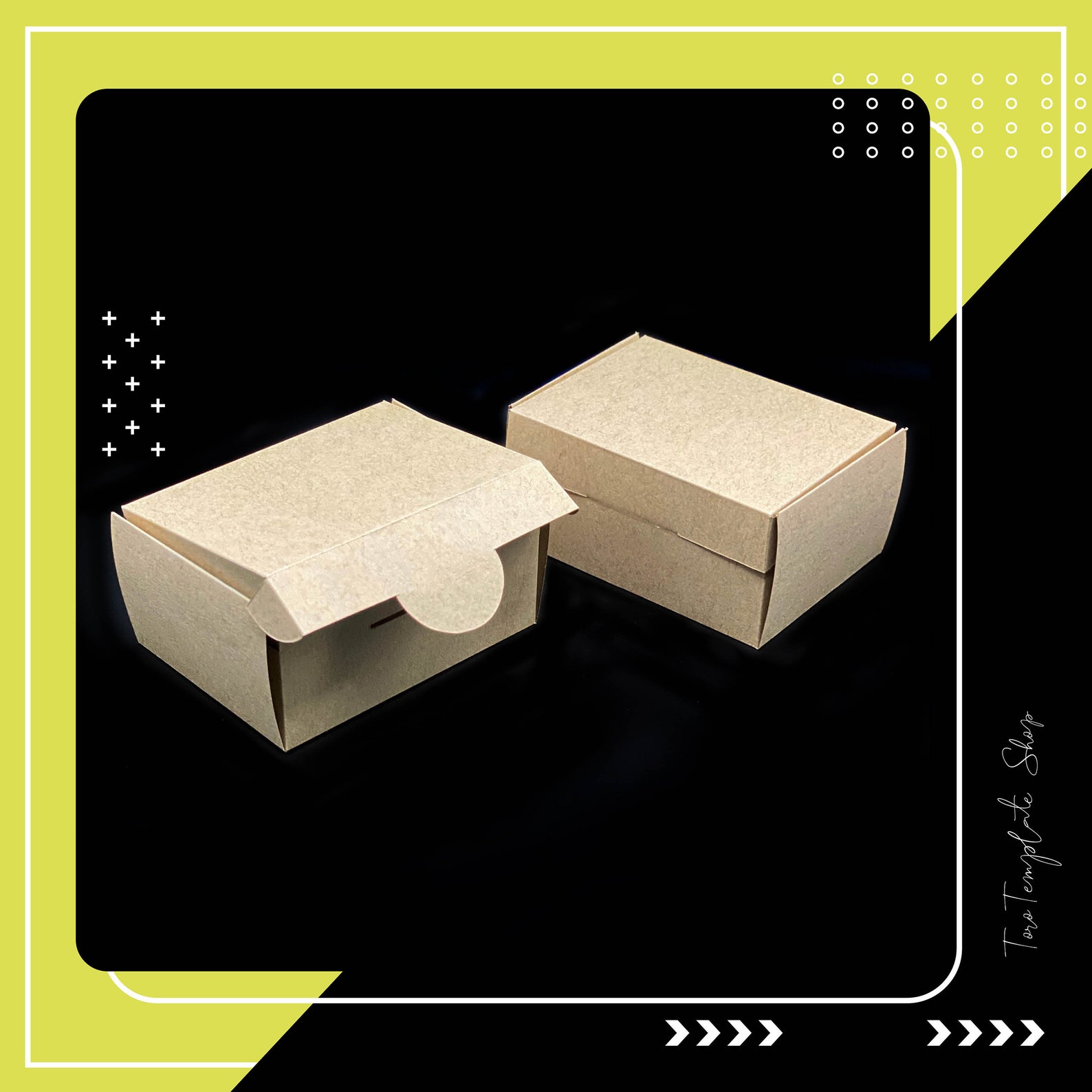 Rectangle Box Template, Gift Box Template, Candy Box Template, Cookies ...