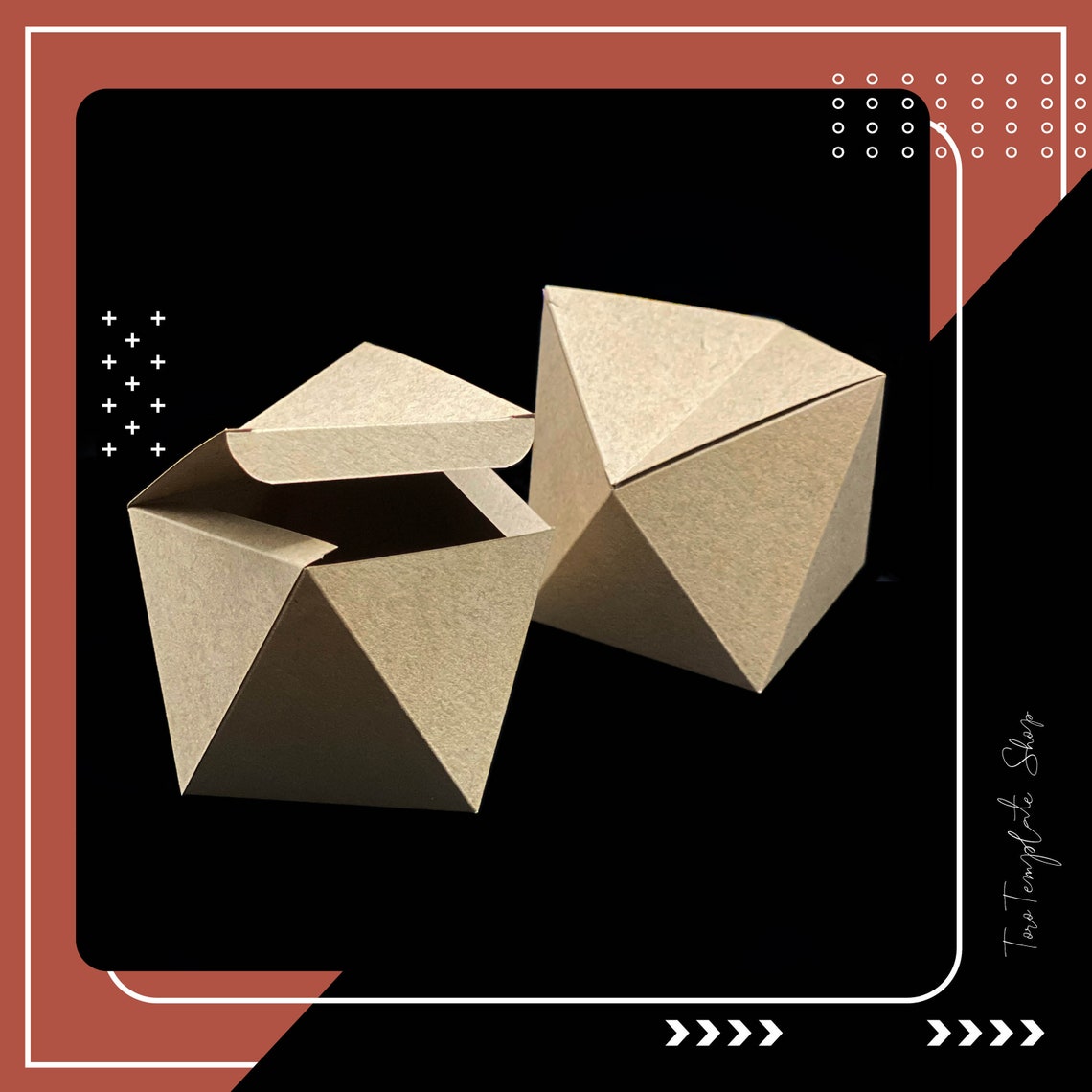 Zig Zag Box Template, Gift Box Template, Candy Box Template, Cookies ...