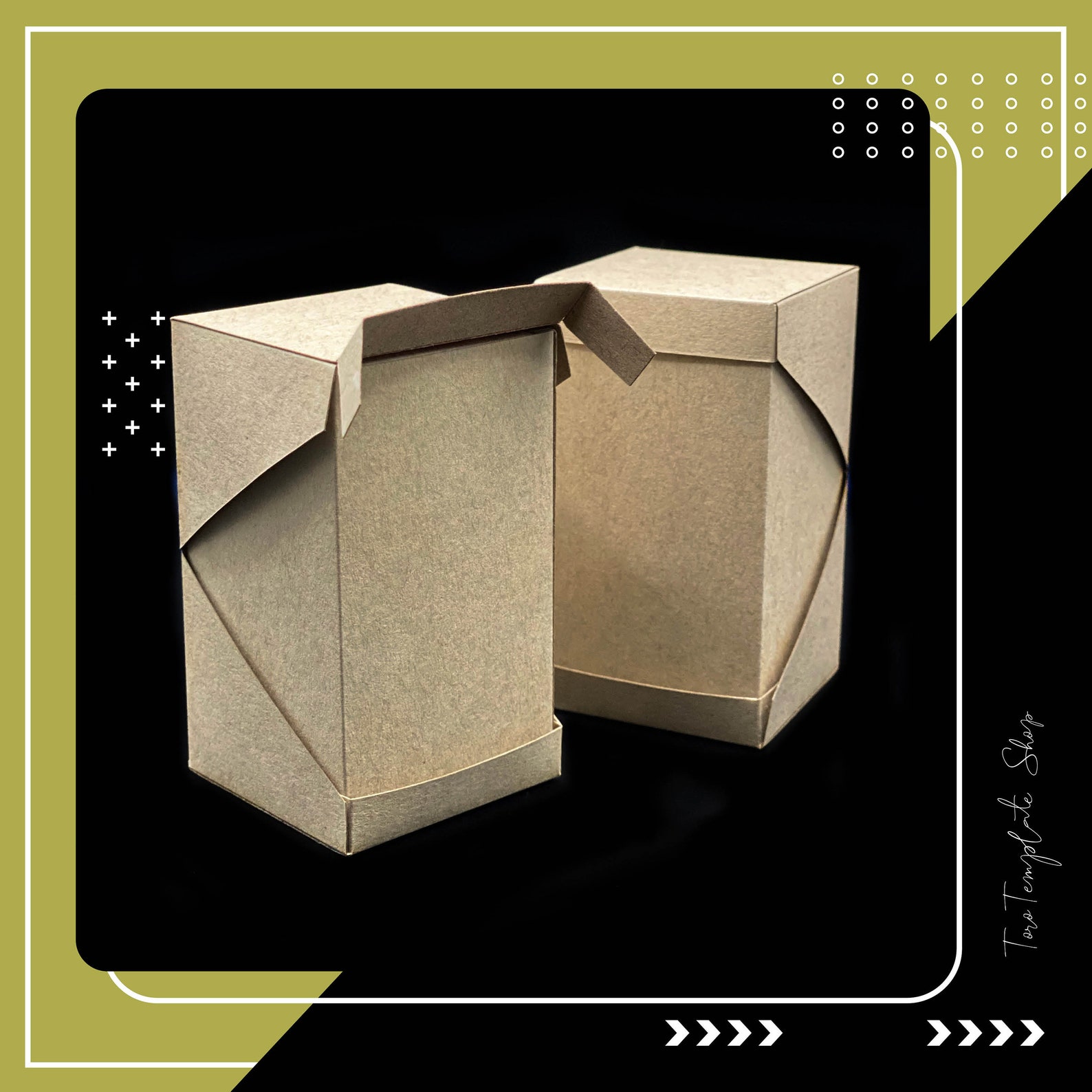 Rectangle Box Template, Gift Box Template, Candy Box Template, Cookies ...