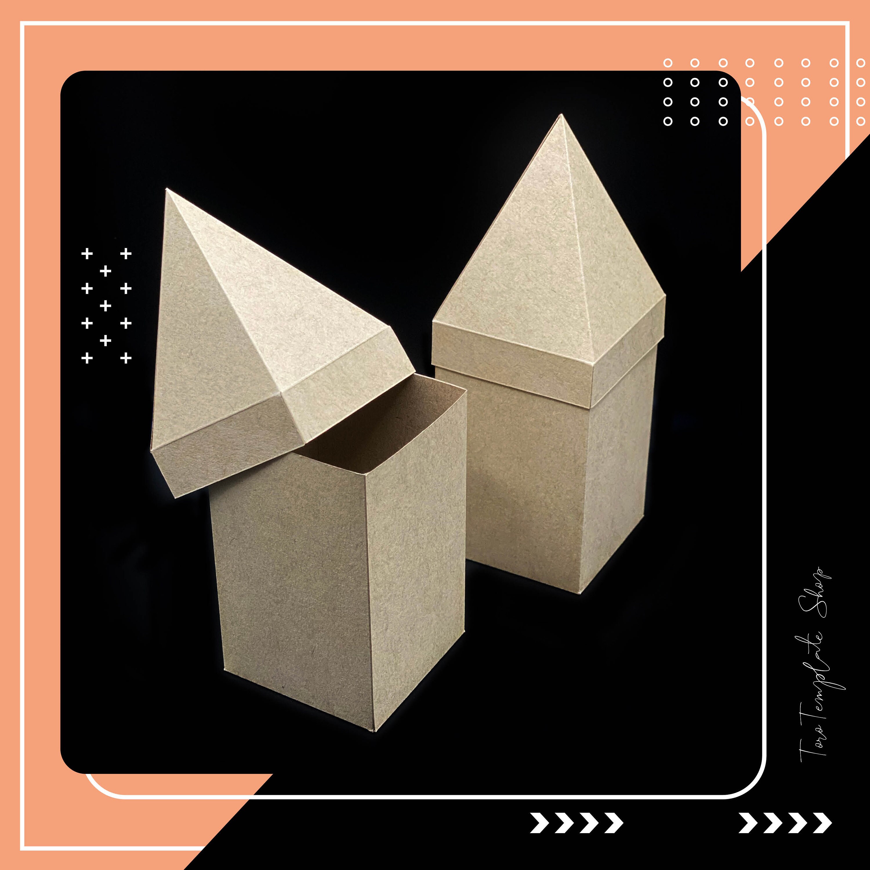 House Shape Box Template Cookies Box Template Gift Box - Etsy