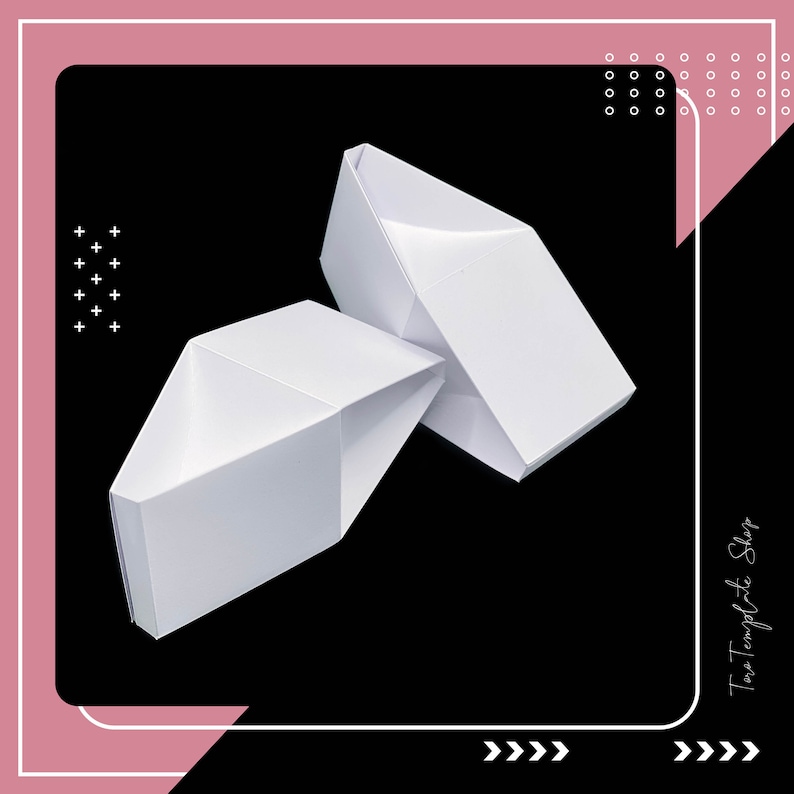 Triangle Gift Box Template: Resizeable Candy Box (digital Download) - Etsy