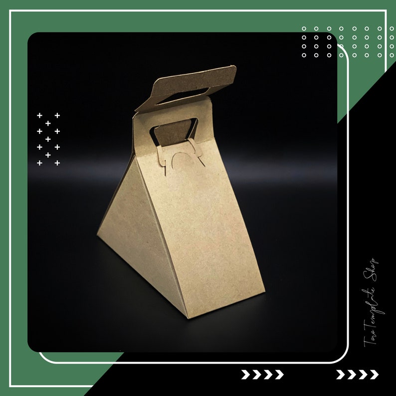 Triangle Box Template, Box Template, Cookies Box Template, Gift Box ...