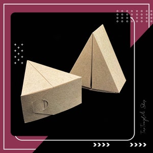 Triangle Box Template, Gift Box Template, Candy Box Template, Cookies ...