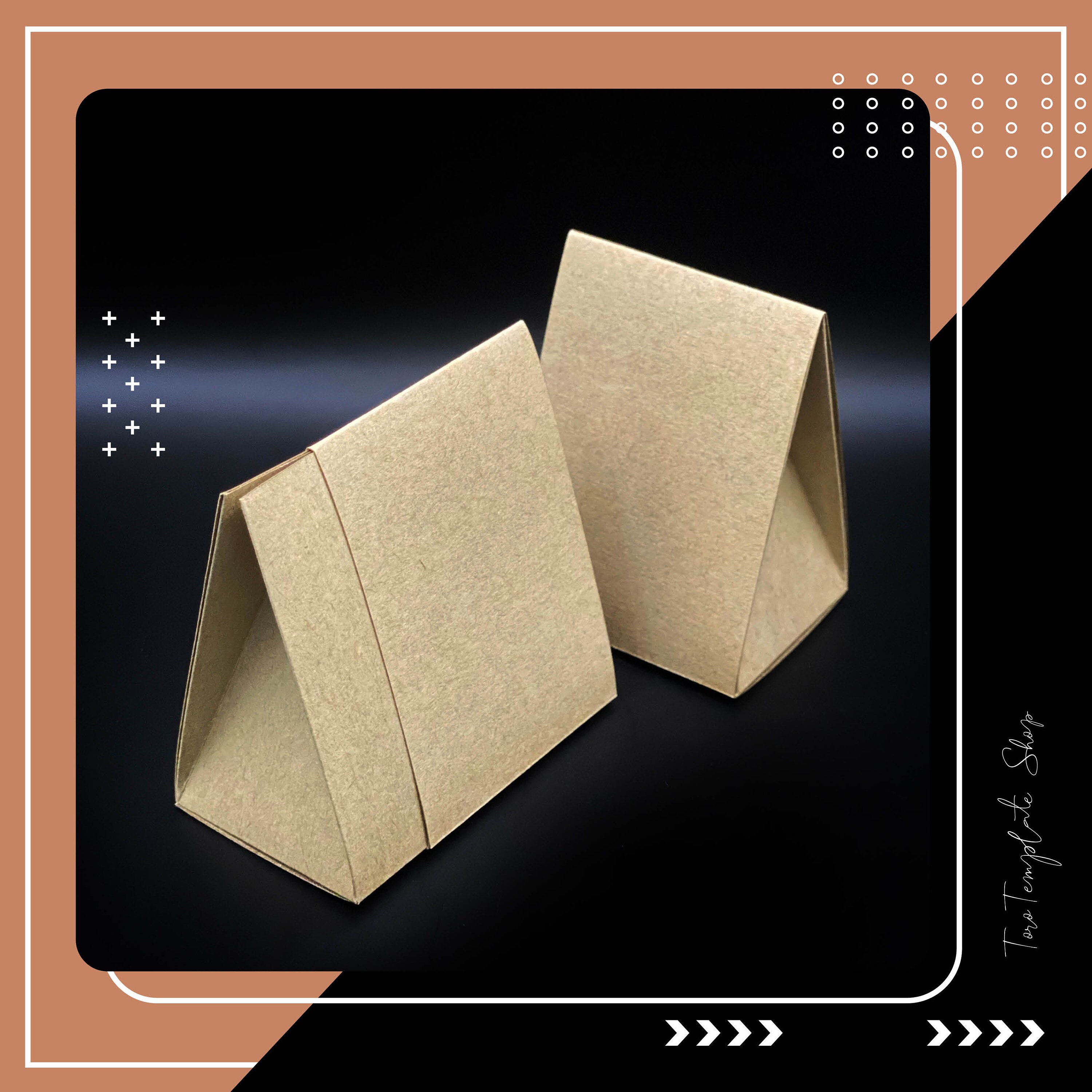 Triangle Drawer Box Template, Box Template, Gift Box Template, Candy ...