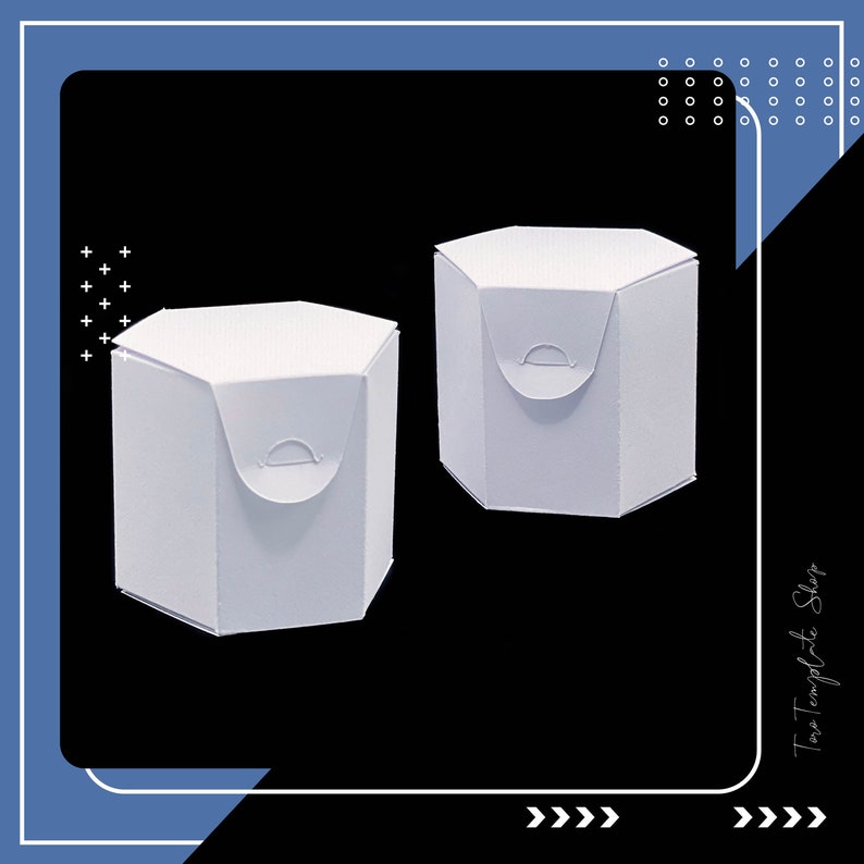 Hexagon Box Template, Gift Box Template, Candy Box Template, Cookies ...