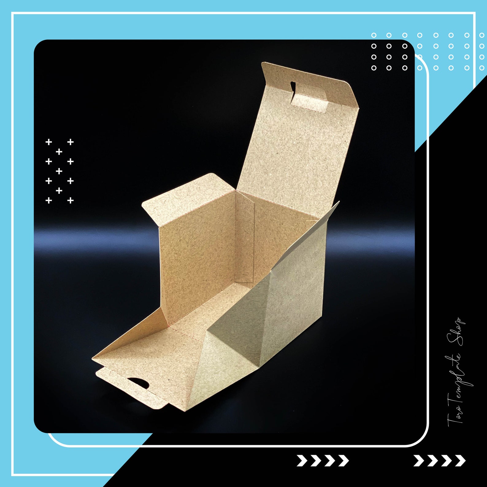 Box Template Cookies Box Template Gift Box Template Candy - Etsy