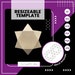 Star Box Template: Printable Candy/cookie Box (digital Download) - Etsy