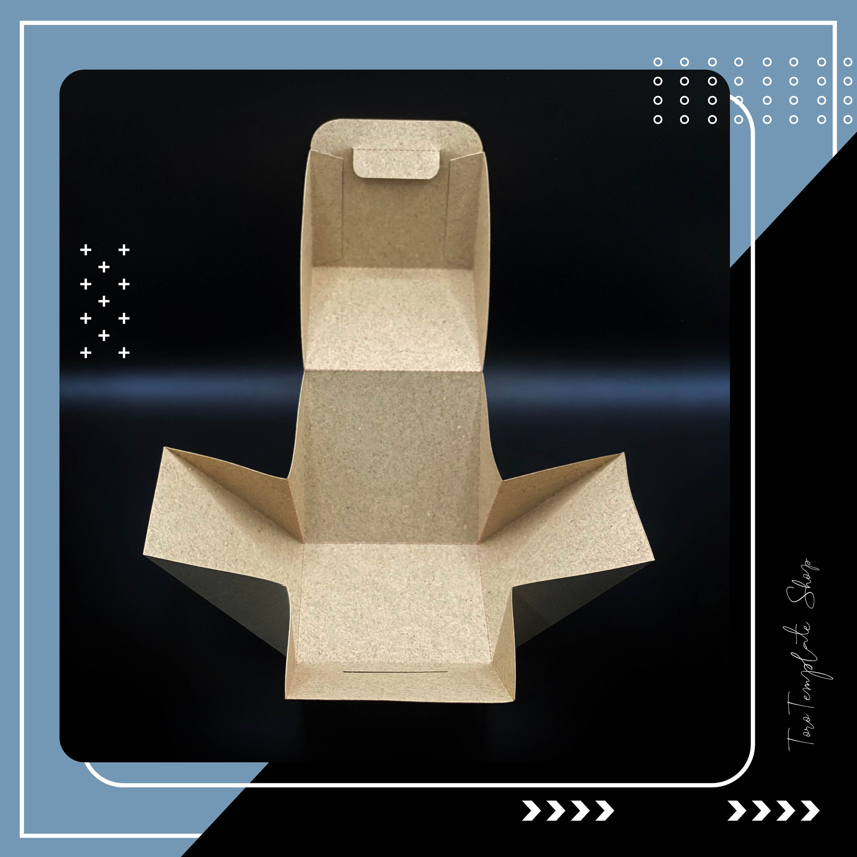 Square Box Template Cookies Box Template Gift Box Template - Etsy