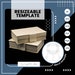 Resizeable Book/candy Box Template: Printable Gift Box (digital ...