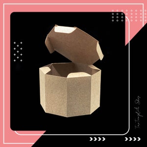 Octagon Box Template, Gift Box Template, Candy Box Template, Cookies ...