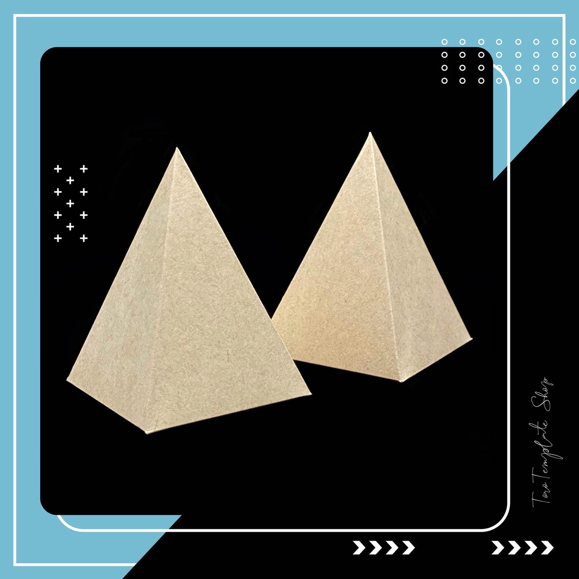 Pyramid Box Template, Gift Box Template, Candy Box Template, Cookies ...