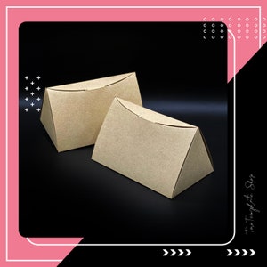 Triangle Box Template, Box Template, Gift Box Template, Cookies Box ...