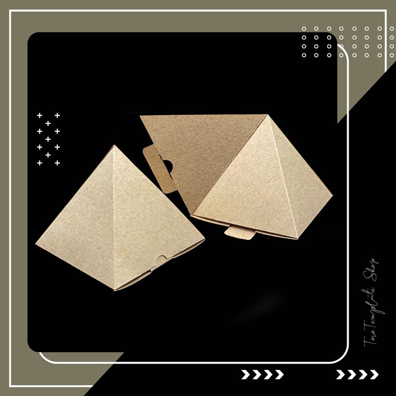 Pyramid Box Template, Triangle Box Template, Gift Box Template ...