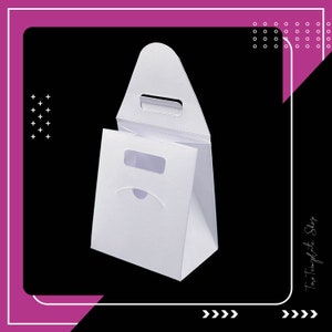 Flip Bag Box Template, Gift Box Template, Candy Box Template ...