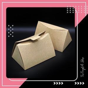 Triangle Box Template, Box Template, Gift Box Template, Cookies Box ...