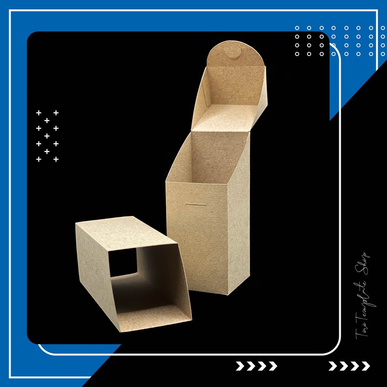 Rectangle Gift Box Template: Printable Candy & Cookie Box (digital ...