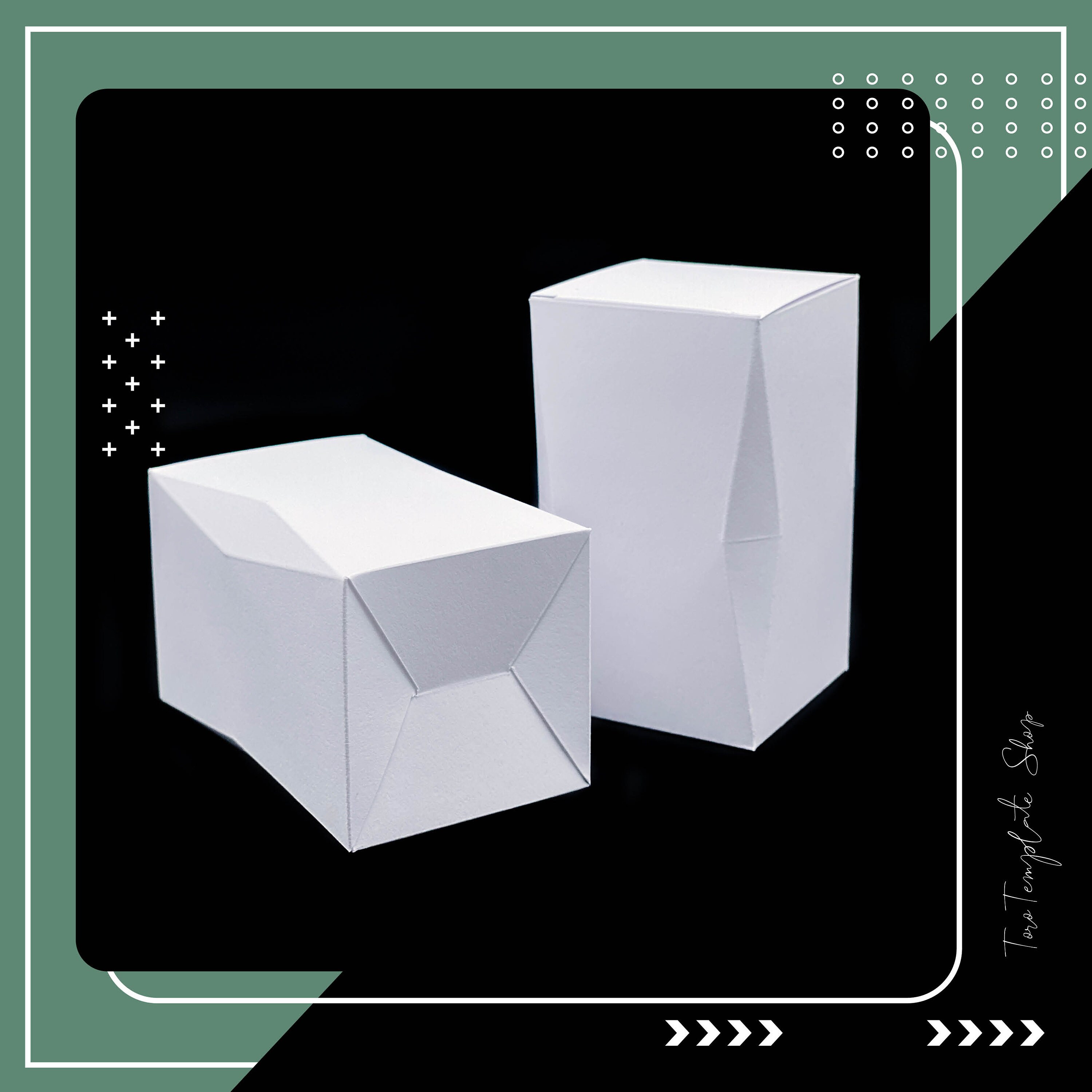 Cut Corner Box Template, Box Template, Candy Box Template, Resizeable ...