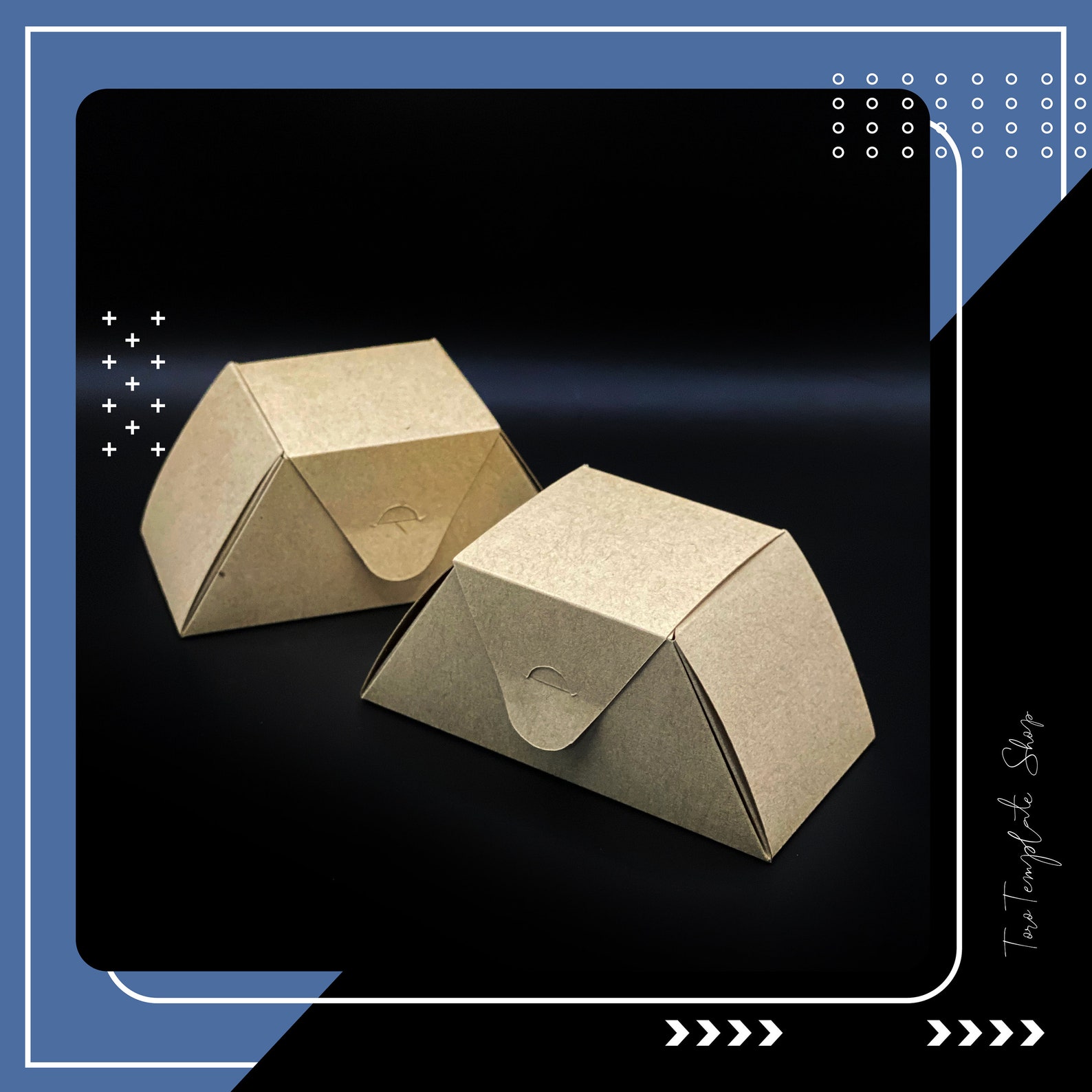 Trapezoid Box Template, Box Template, Cookies Box Template, Gift Box ...