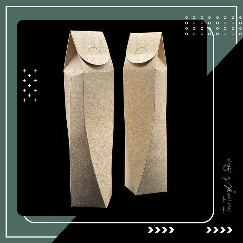 Flip Box Template, Gift Box Template, Candy Box Template, Resizeable ...