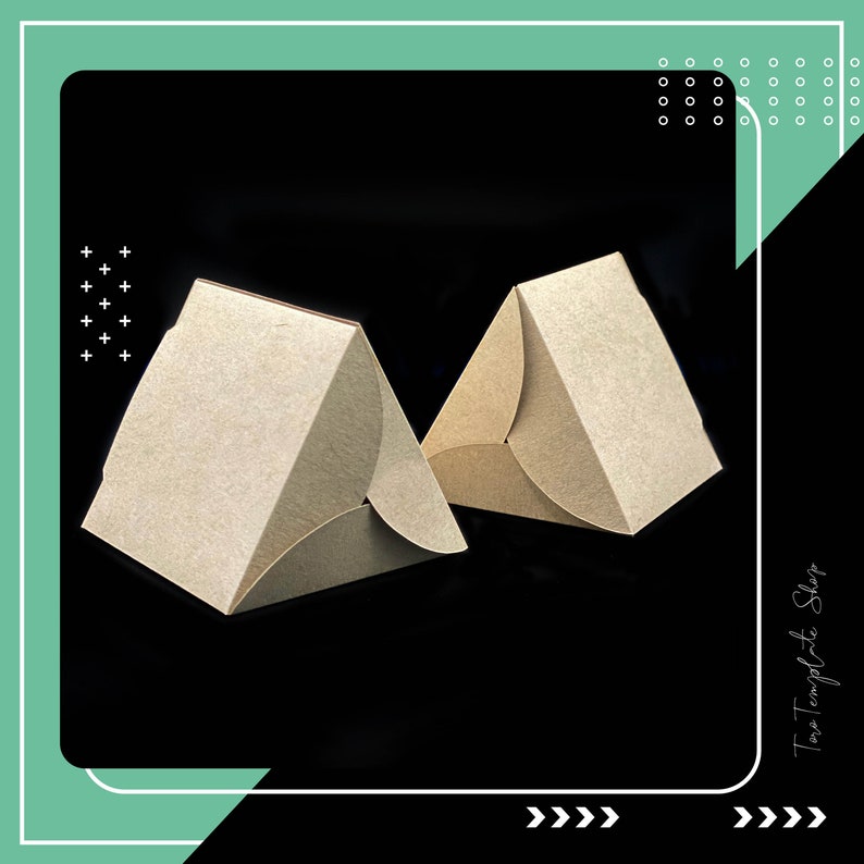 Triangle Box Template T Box Template Candy Box Template Cookies Box Template Resizeable