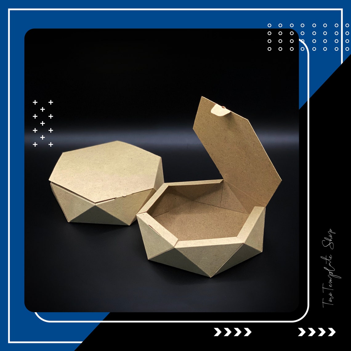 Hexagon Box Template, Gift Box Template, Jewelrybox Template, Candy Box ...