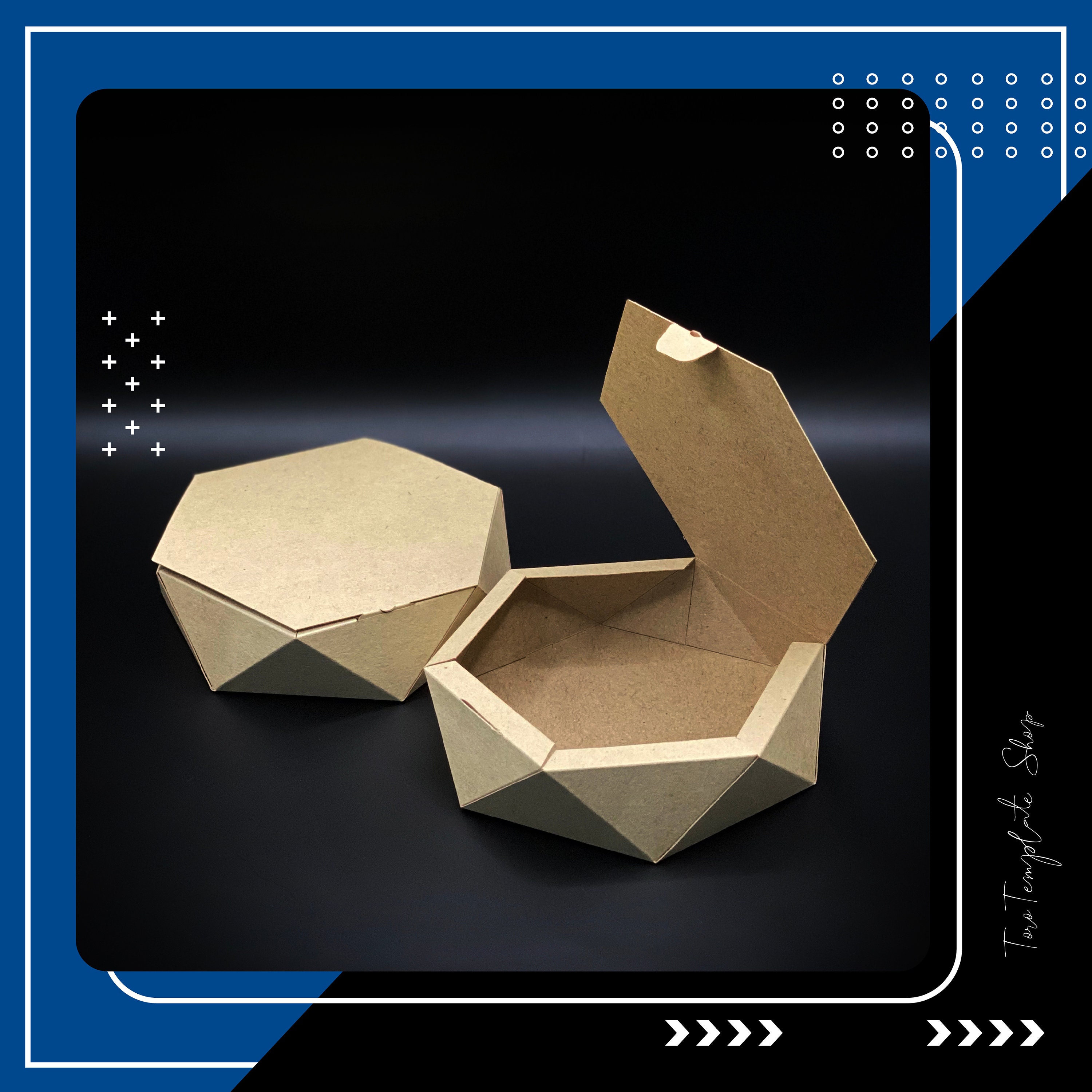 Hexagon Box Template, Gift Box Template, Jewelrybox Template, Candy Box ...