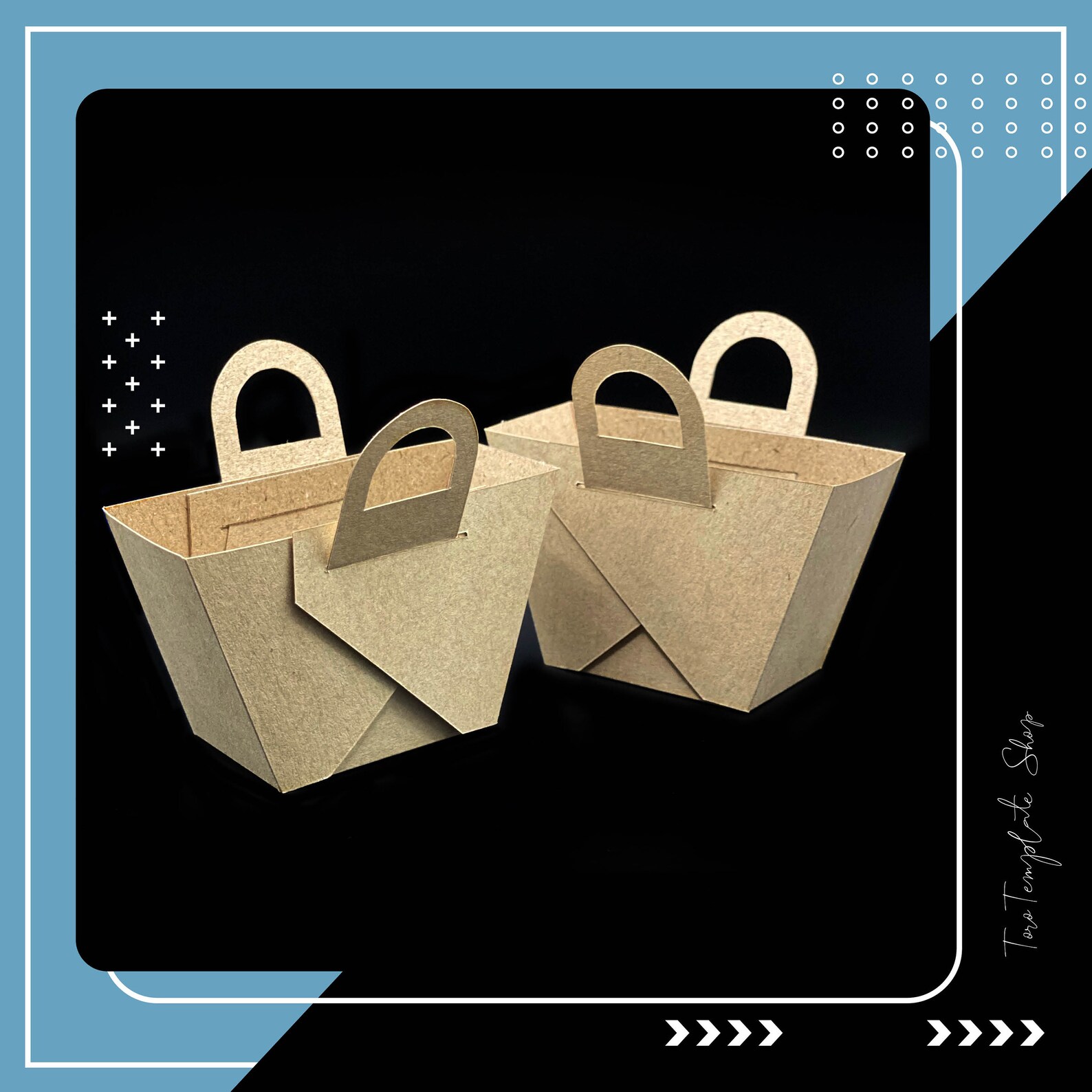 Basket Box Template, Gift Box Template, Candy Box Template, Cookies Box ...