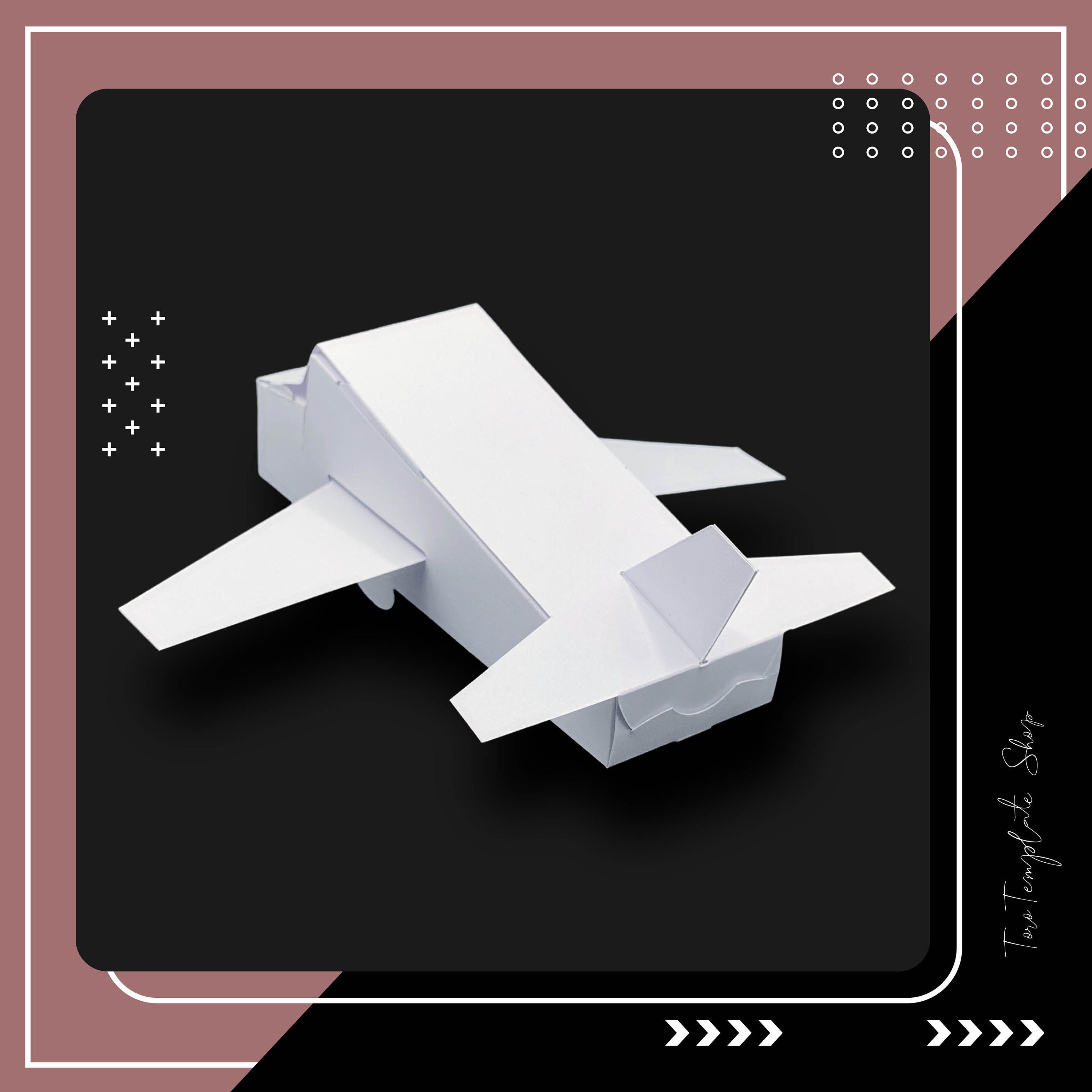 Aircraft Shape Box Template, Plane Shape Box Template Template, Gift ...
