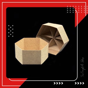 Hexagon Box Template, Gift Box Template, Candy Box Template, Cookies ...