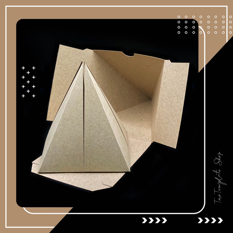 Pyramid Box Template, Gift Box Template, Candy Box Template, Cookies ...