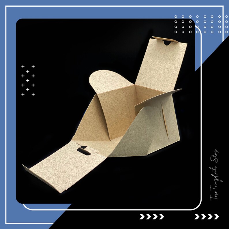 Rhombus Box Template, Cookies Box Template, Gift Box Template, Candy ...