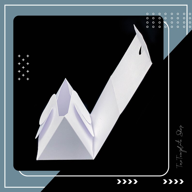 Triangle Box Template, Gift Box Template, Candy Box Template ...