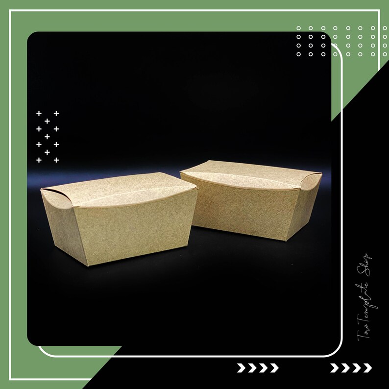 Curved Box Template: Resizeable Gift/candy Box (digital Download) - Etsy