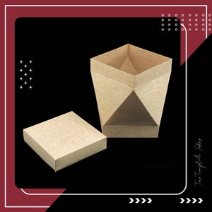 Octagon Box With Lid Template, Gift Box Template, Candy Box Template ...