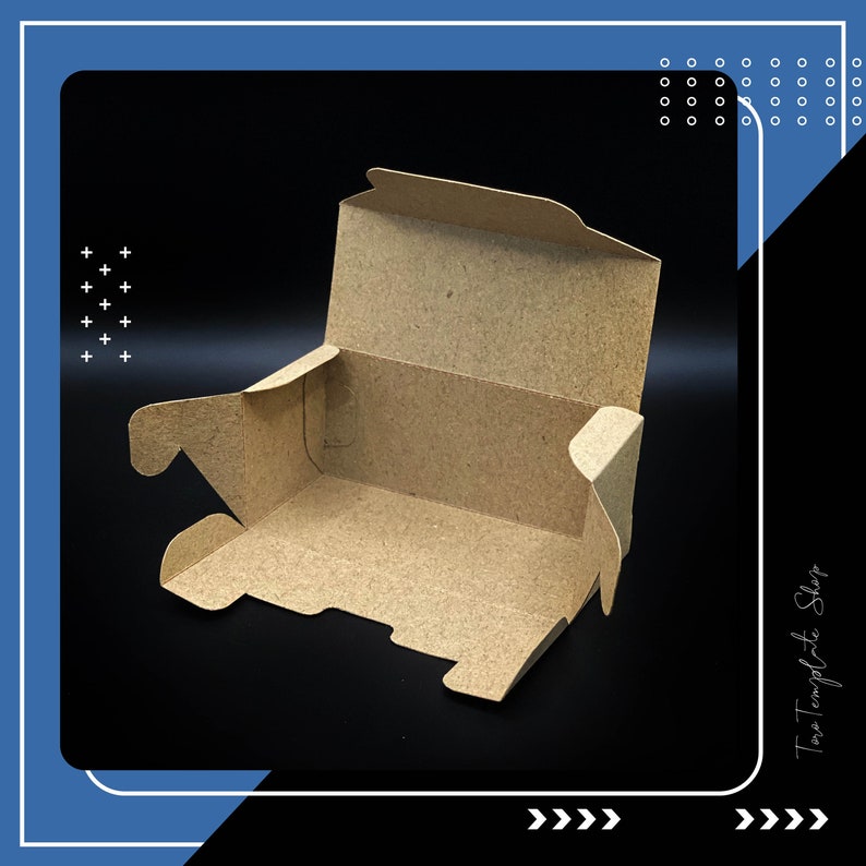 Rectangle Box Template Cookies Box Template Gift Box - Etsy