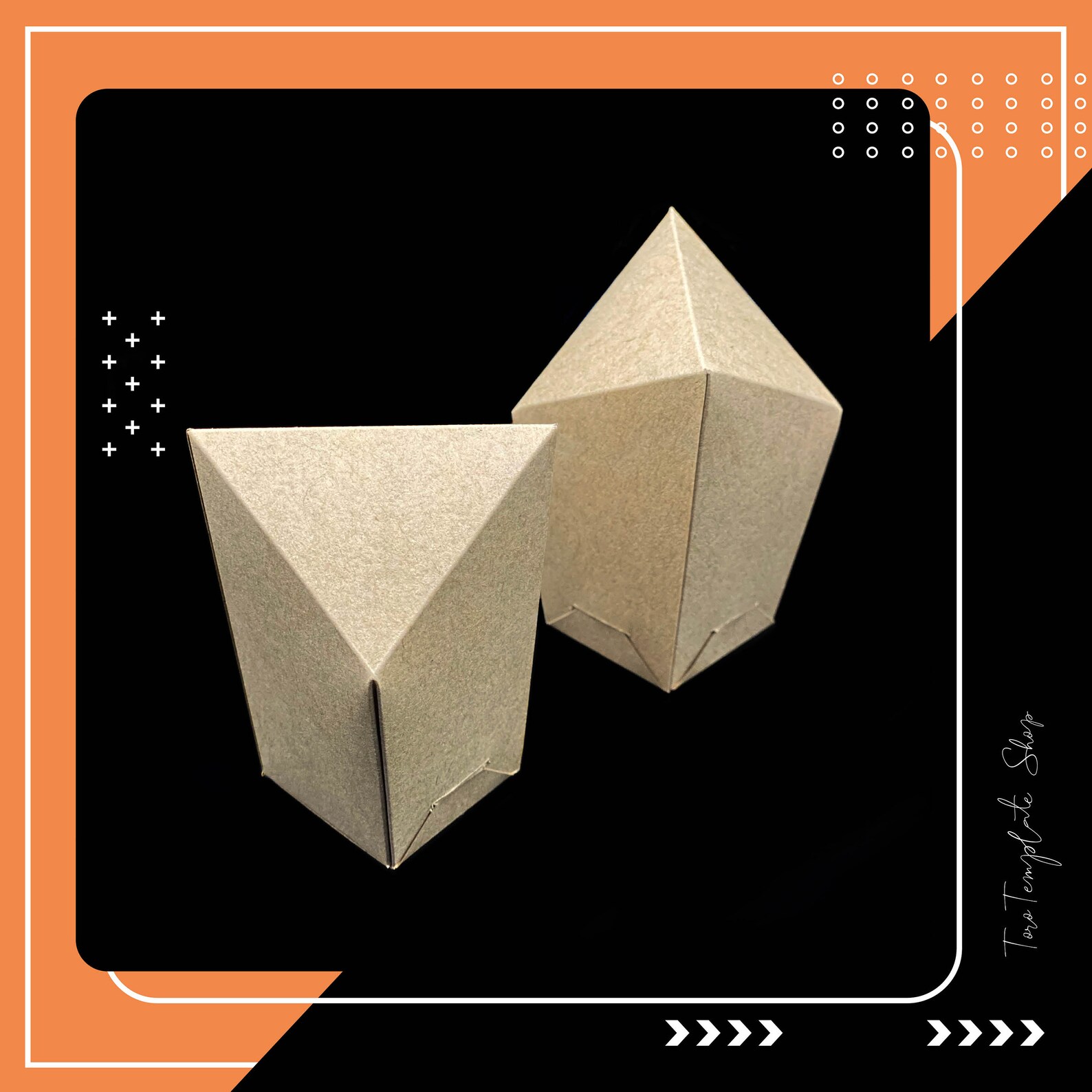 Trapezoid Box Template, Gift Box Template, Candy Box Template ...