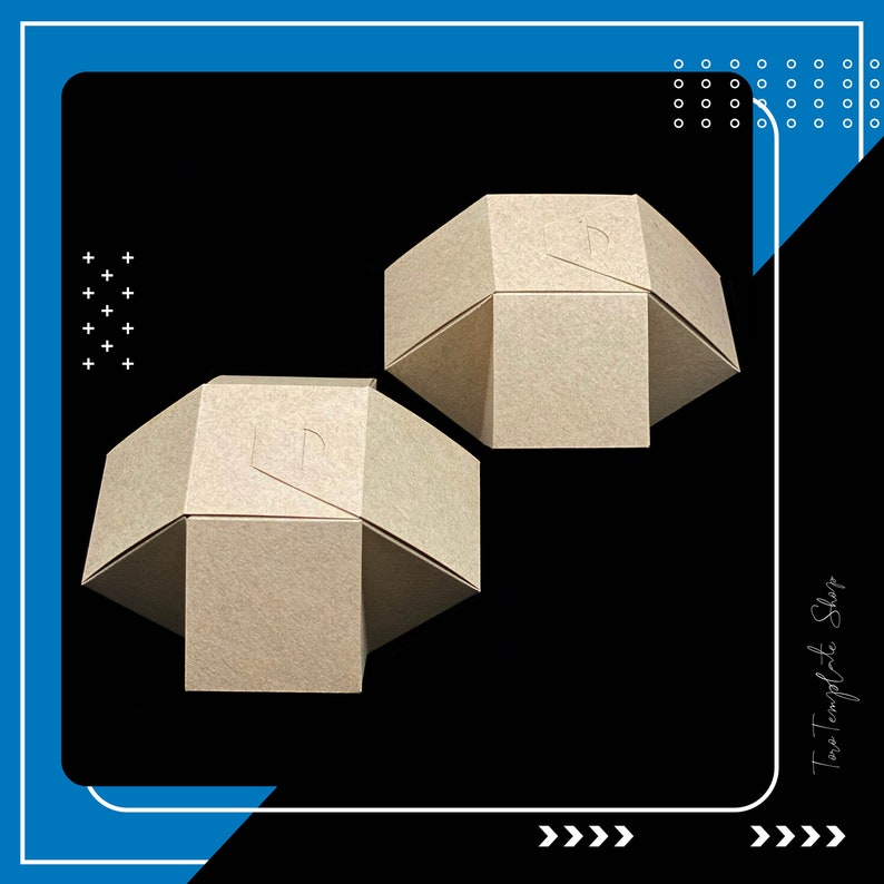 Rectangle Cut Corner Box Template, Gift Box Template, Candy Box ...