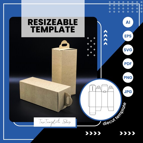 Box Template Cookies Box Template Gift Box Template Candy - Etsy