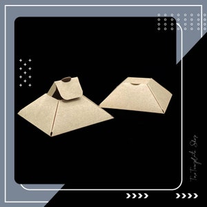 Pyramid Box Template, Gift Box Template, Candy Box Template, Jewelry ...