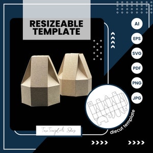 Octagon Box Template, Gift Box Template, Candy Box Template, Cookies ...