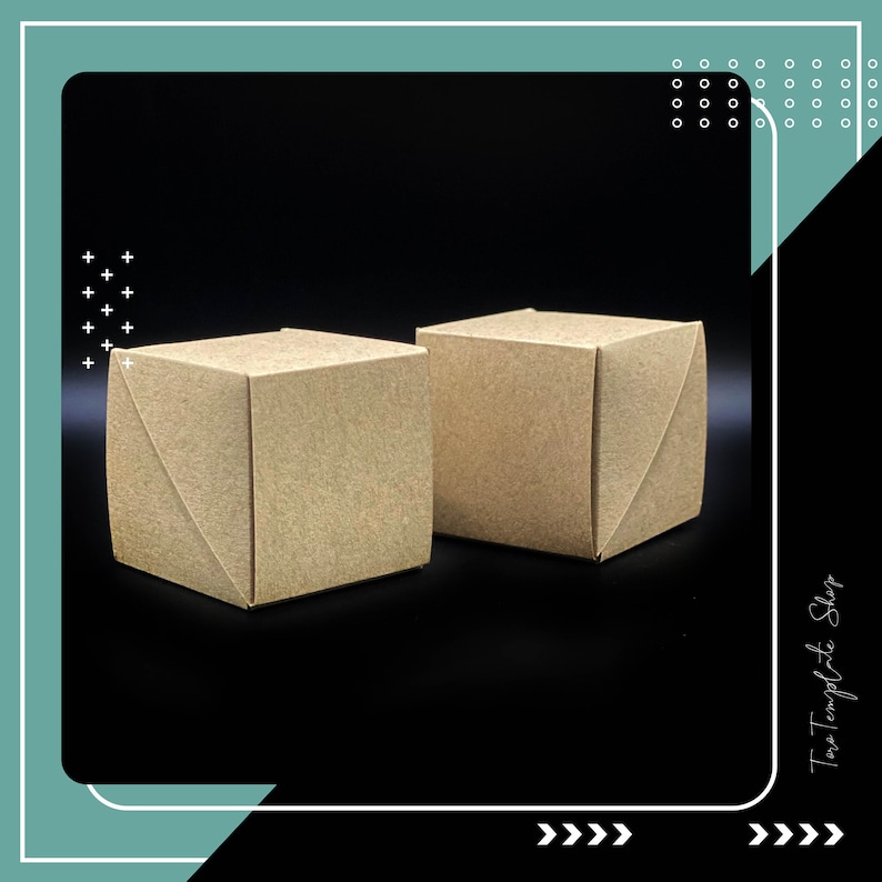 Square Box Template, Cookies Box Template, Gift Box Template, Candy Box ...