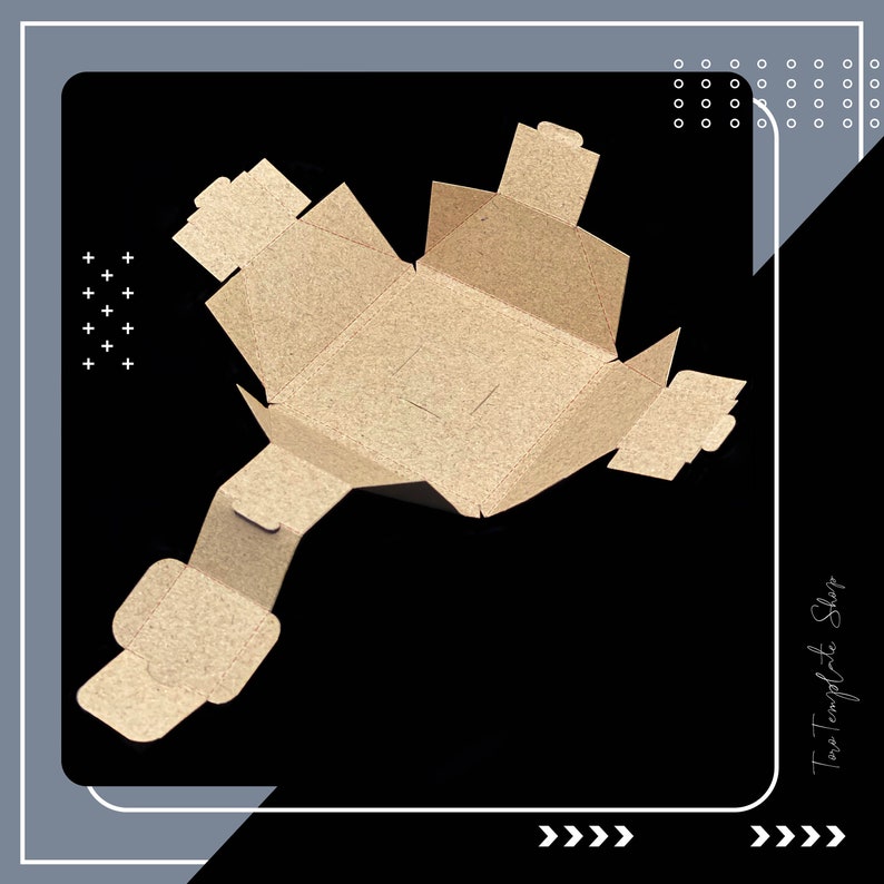 Pyramid Box Template, Gift Box Template, Candy Box Template, Jewelry ...