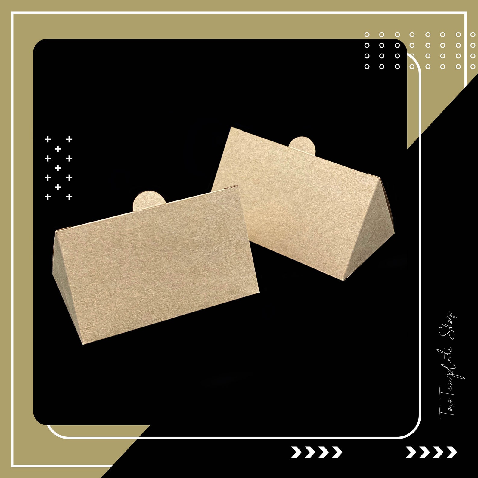 Triangle Box Template T Box Template Candy Box Template Jewelry Box Template Cookies Box