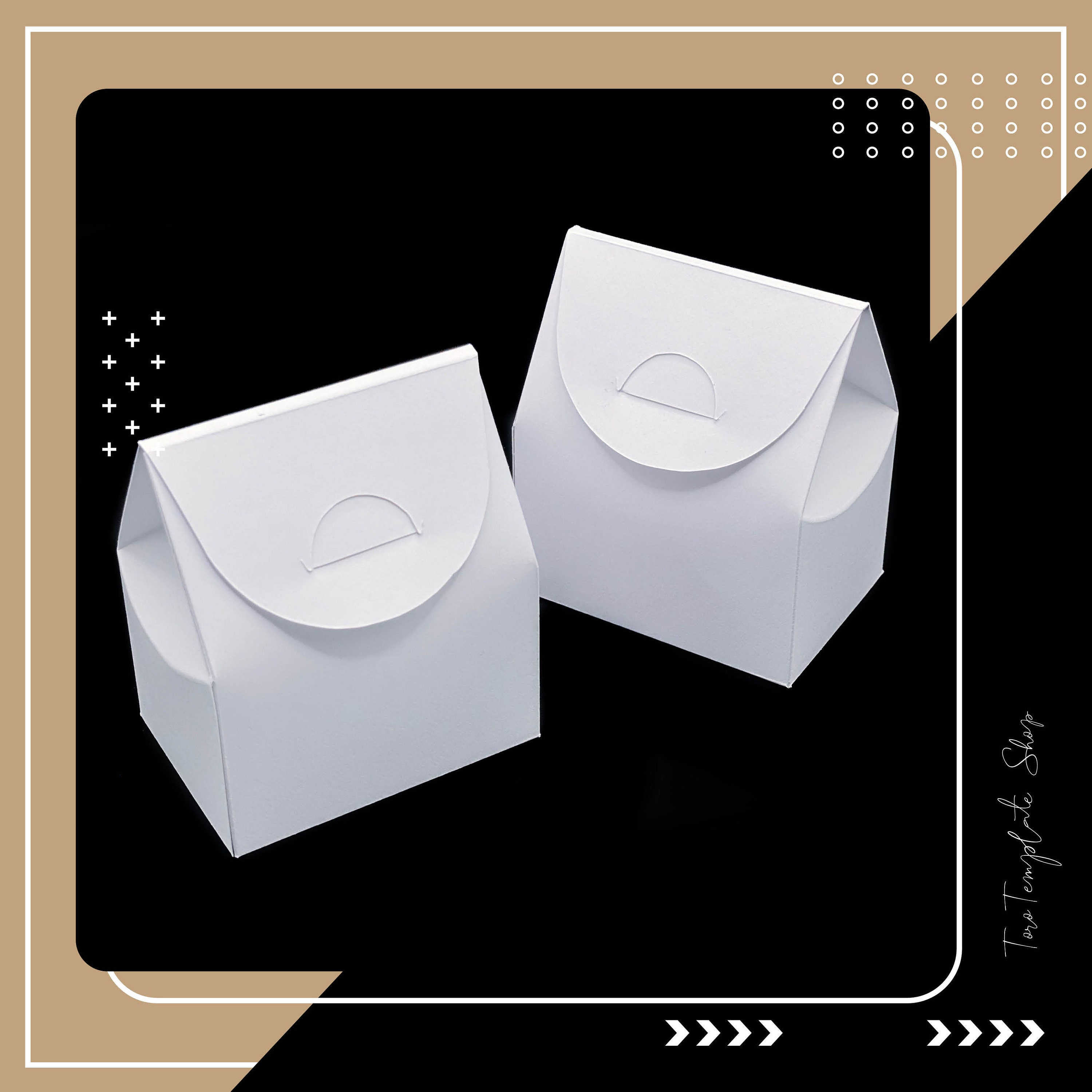 Rectangle Flip Box Template, Gift Box Template, Candy Box Template ...