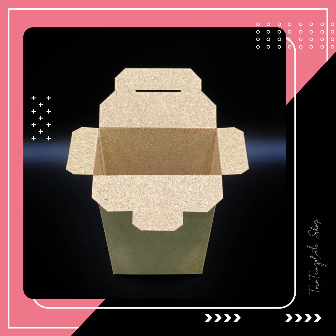 Trapezoid Box Template, Food Box Template, Cookies Box Template, Candy ...