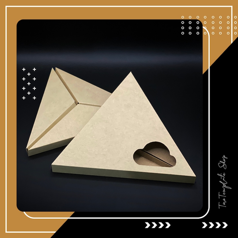 Triangle Box Template, Gift Box Template, Box Template, Handkerchief ...