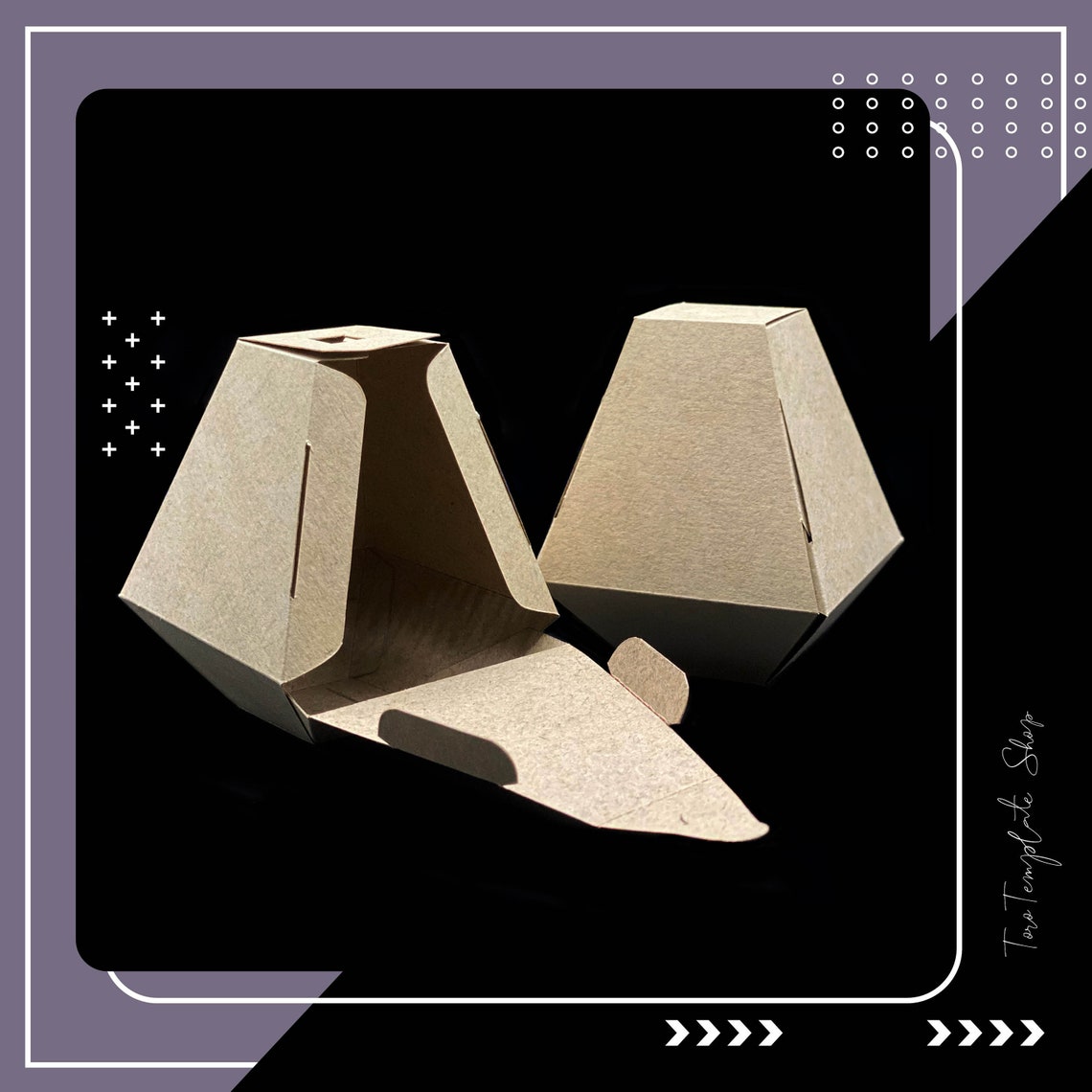 Pyramid Box Template Gift Box Template Candy Box Template - Etsy