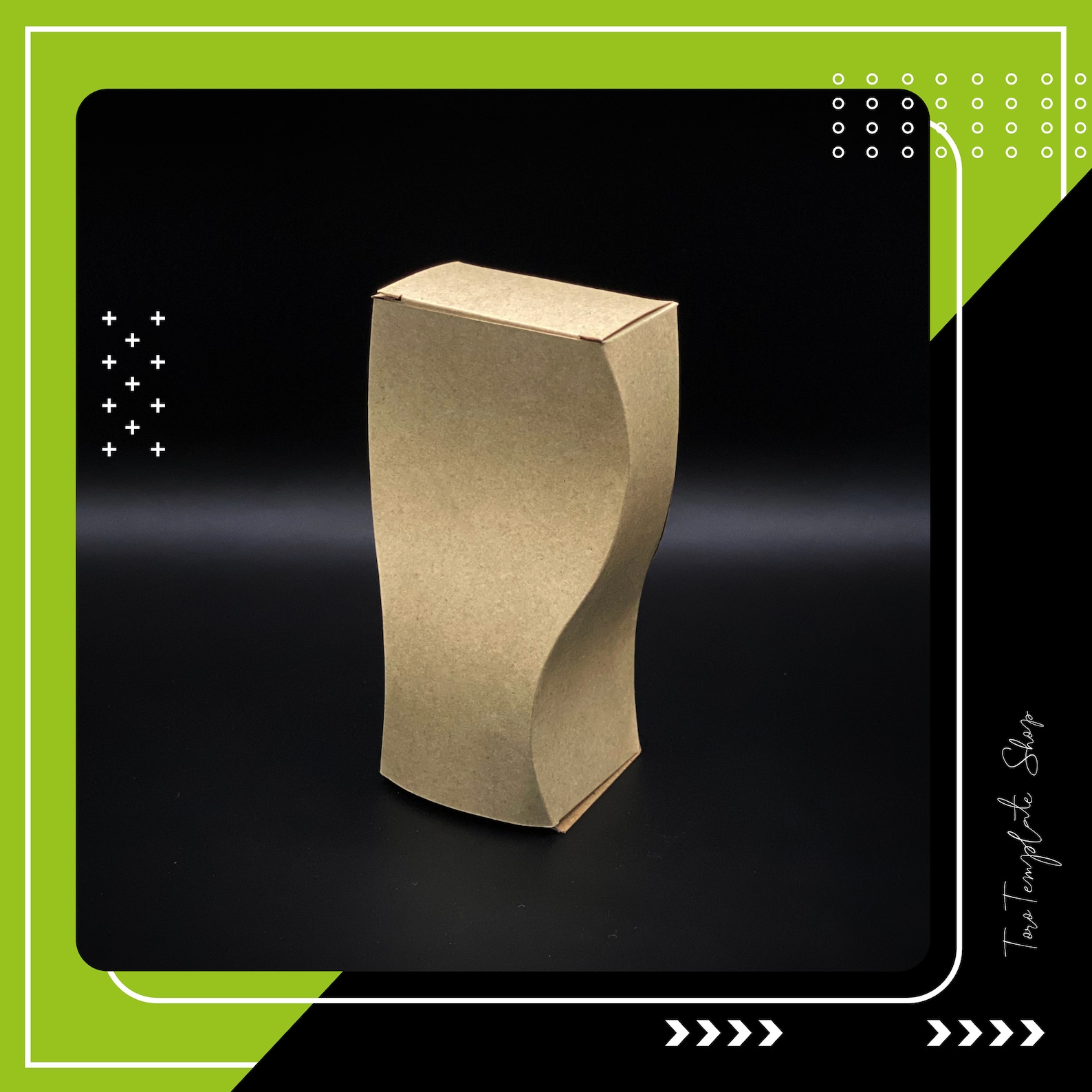 Curved Gift Box Template: Resizeable Candy Box (digital Download) - Etsy