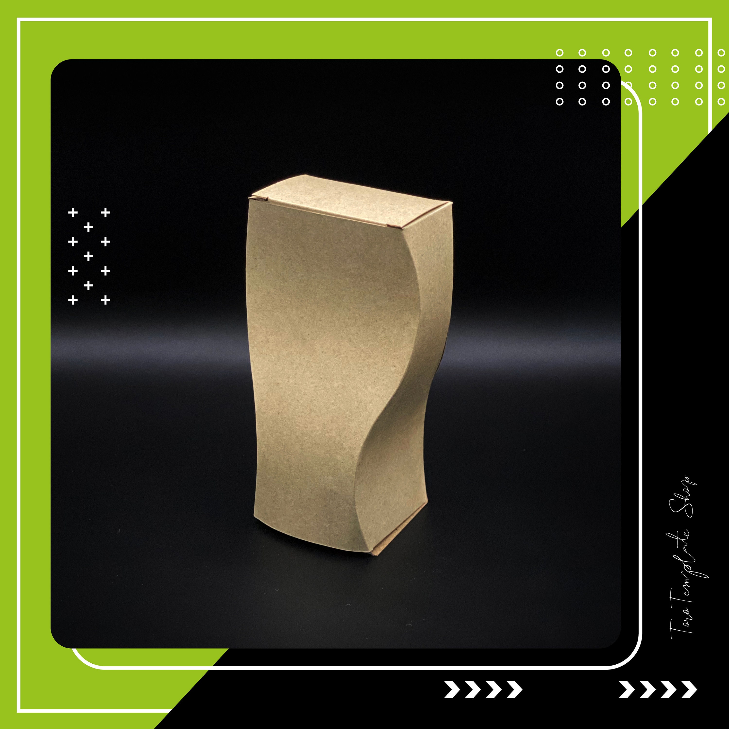 Curved Box Template, Gift Box Template, Box Template, Candy Box ...