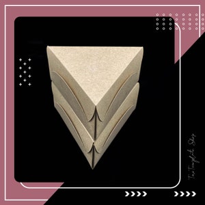 Triangle Gift Box Template: Resizeable Printable (digital Download) - Etsy